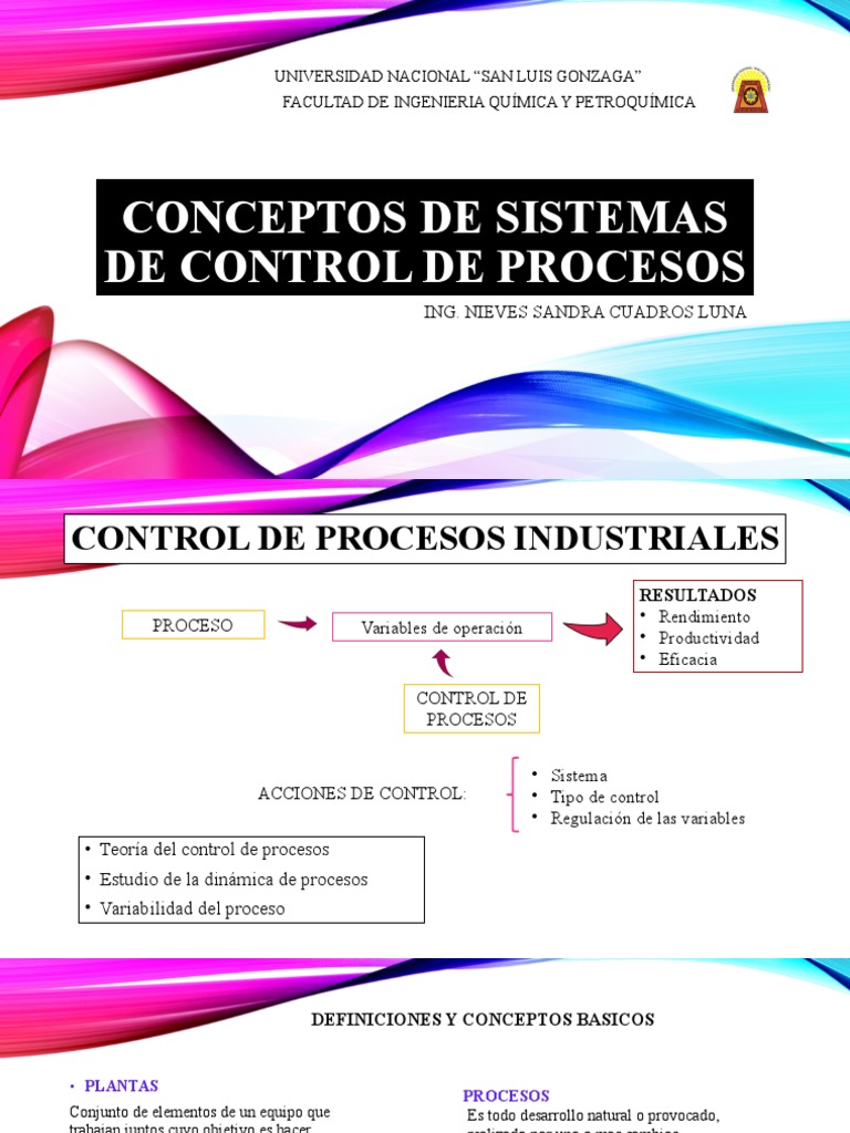 Conceptos de Sistemas de Control de Procesos | PDF | Sistema de control | Sensor