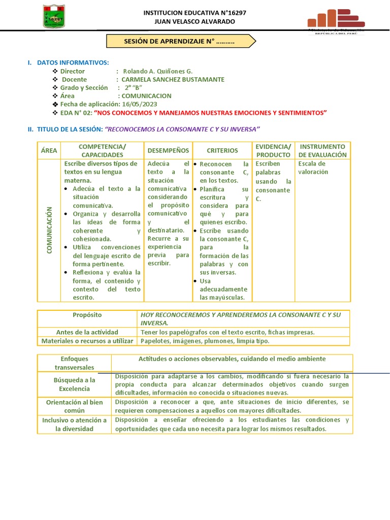 Consonante C y su Inversa en Clase | PDF | Lingüística | Cognición