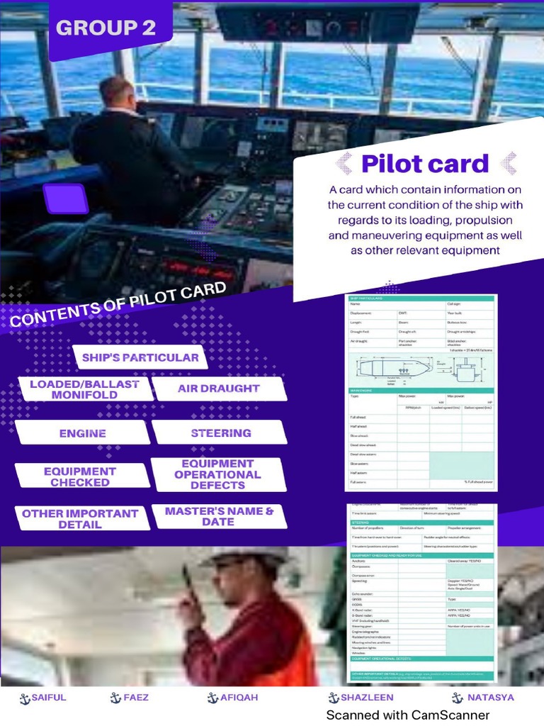 Content of Pilot Card | PDF