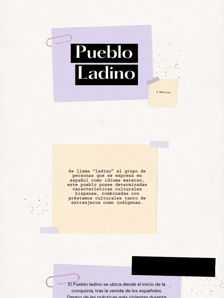 Cultura y características del pueblo ladino | PDF | España | Américas