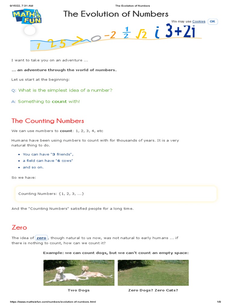The Evolution of Numbers | PDF | Numbers | Rational Number