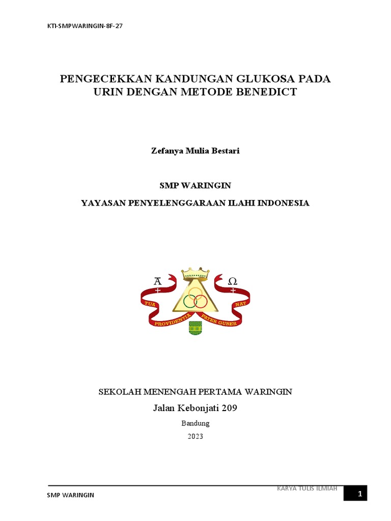 Uji Benedict untuk Deteksi Glukosa | PDF