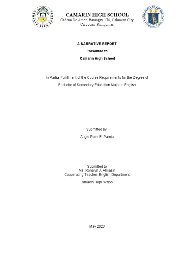 Education Practicum Report | PDF