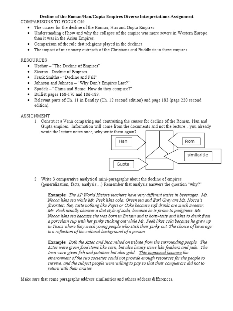 Decline of The Roman, Han, Gupta Empires | PDF | Roman Empire | Huns