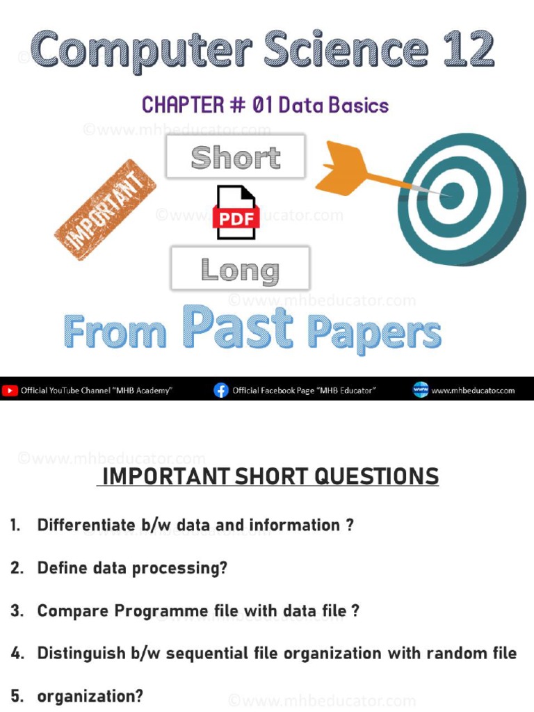 Computer Science 12 Chapter 1 | PDF