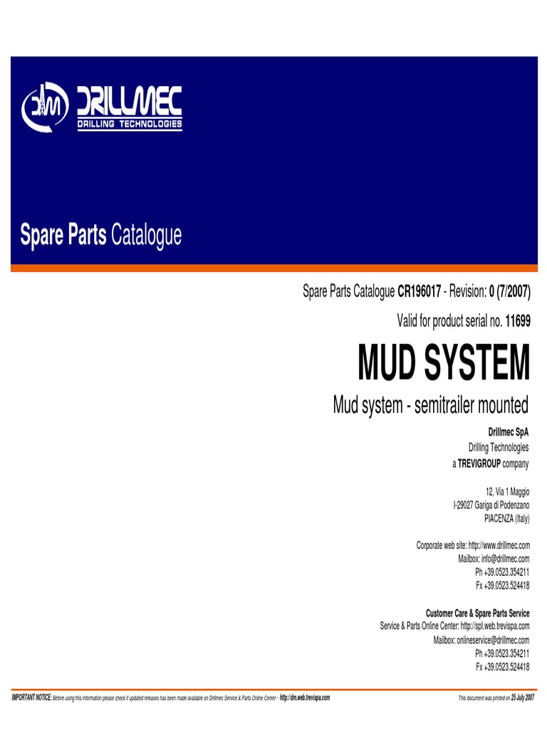 Mud System | PDF | Mechanical Engineering | Machines