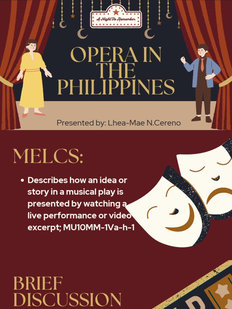 Philippine Opera History & Evolution | PDF | Opera | Manila