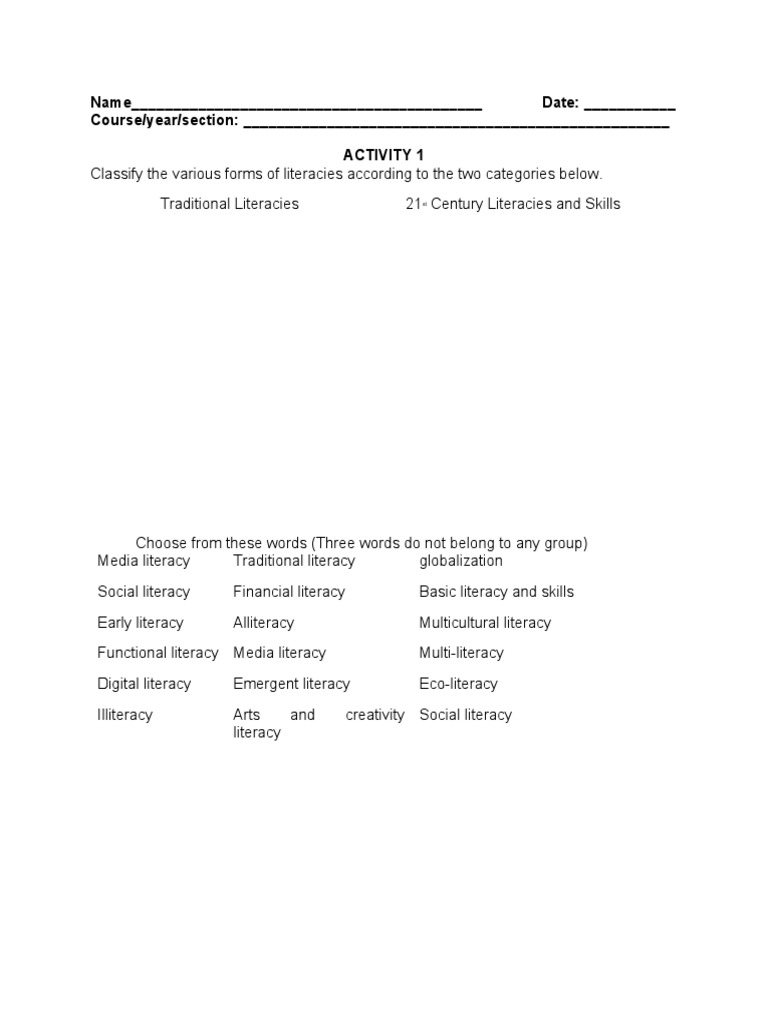 Activity 1 And 2 PDF