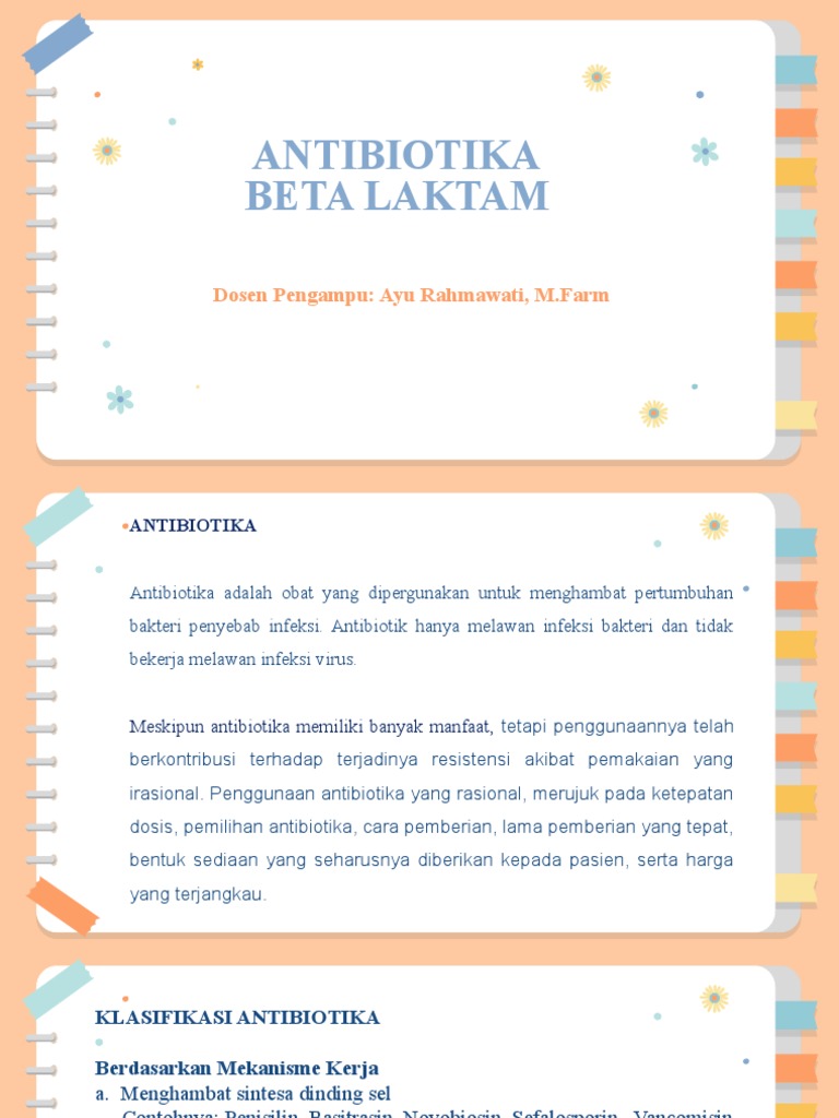 Antibiotika Beta Laktam (1) | PDF