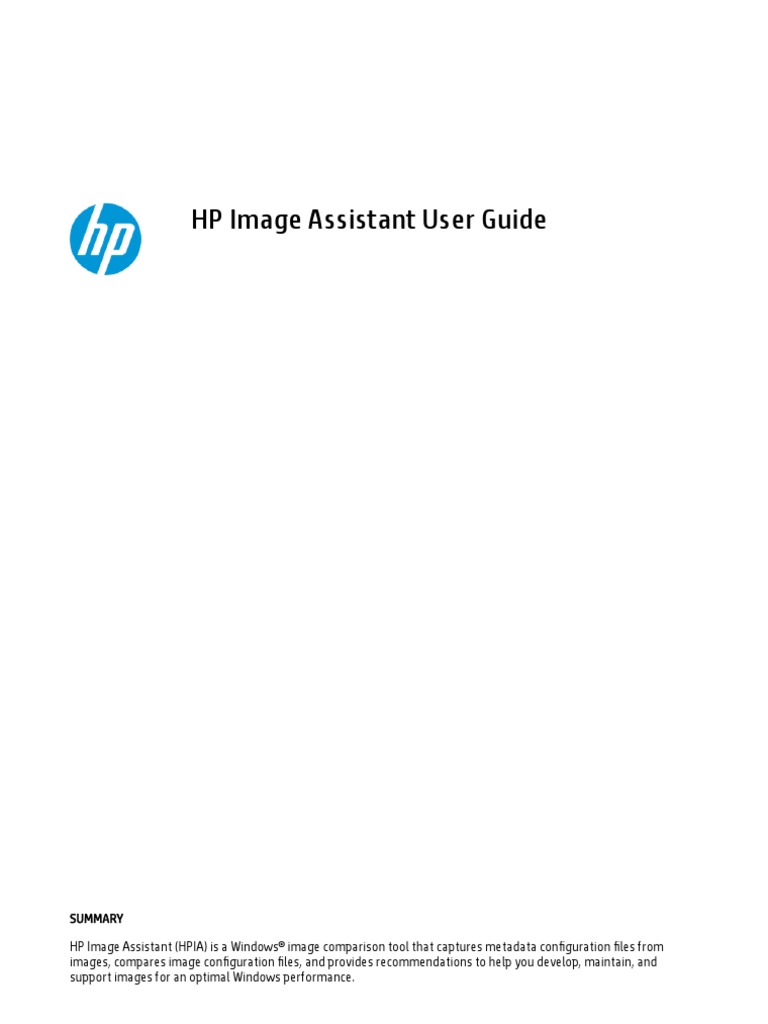 HPIAUser Guide | PDF | Proxy Server | Installation (Computer Programs)