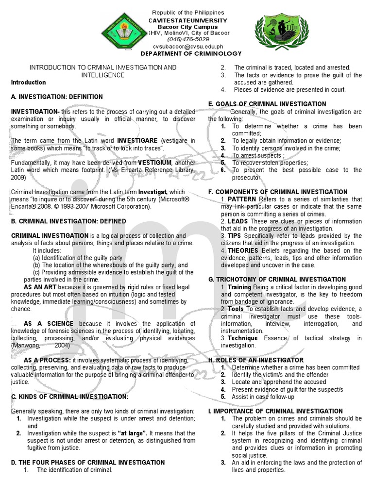 2023 Inces Intel | PDF | Police | Reason