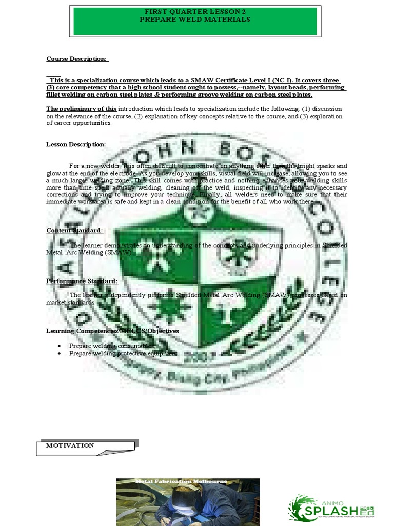 Essentials In Welding Pdf