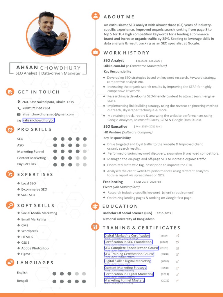 Ahsan Chowdhury Resume Ahsan Chowdhury | PDF