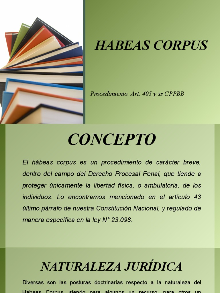 Habeas Corpus: Protección de Libertad | PDF | Habeas corpus ...