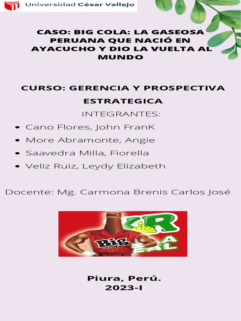 Caso Big Cola | PDF