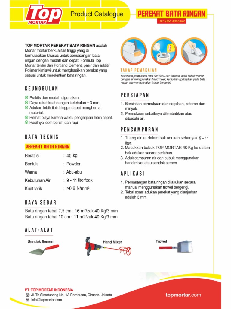 Katalog Top Mortar Rev 4 | PDF