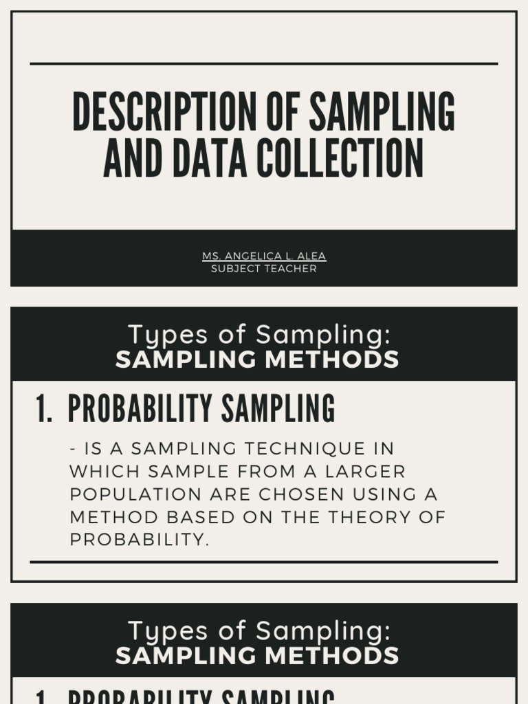 13description of Sampling and Data Collection | PDF | Sampling ... 13description of Sampling and Data Collection | PDF | Sampling ...