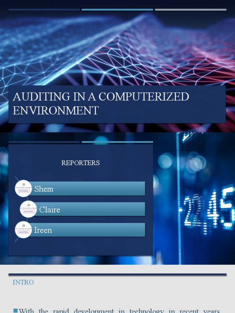 Auditing in A Computerized Environment | PDF | Audit | Internal Control