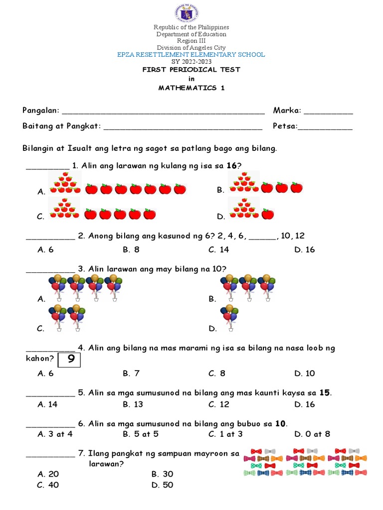 MATH First PT | PDF