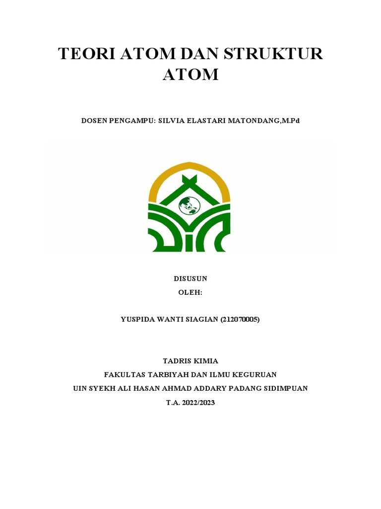 Teori dan Struktur Atom | PDF