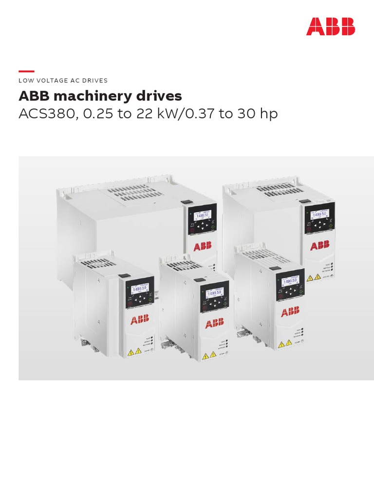 ACS380 Catalog 3AUA0000187460 RevE EN Lowres | PDF | Electric Motor ...