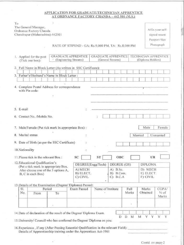 Of Chanda Form | PDF
