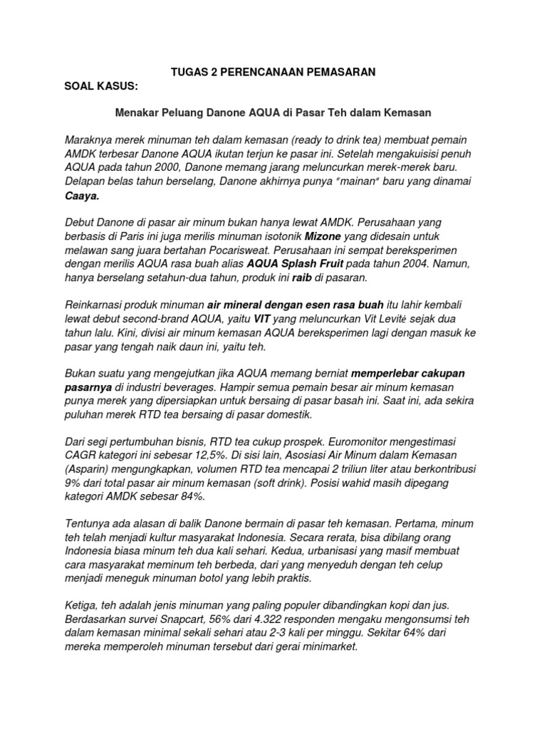 TUGAS-2-PERENCANAAN-PEMASARAN | PDF