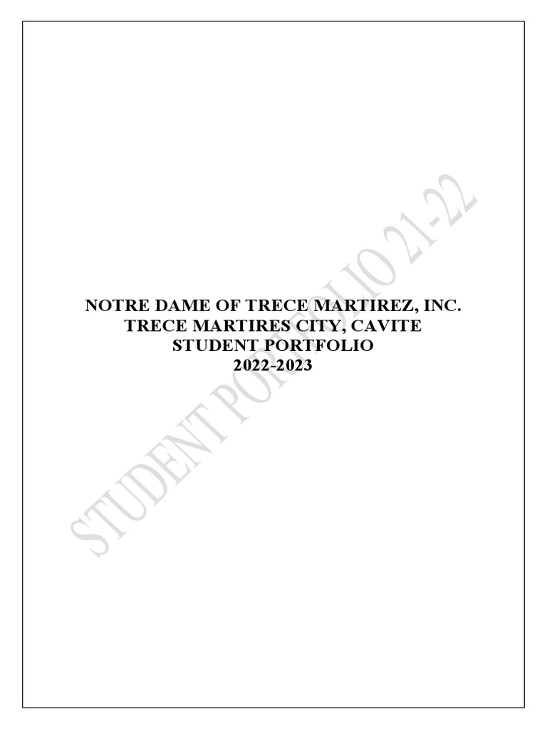 Student Portfolio Culminating Activity | PDF | Schools | Résumé