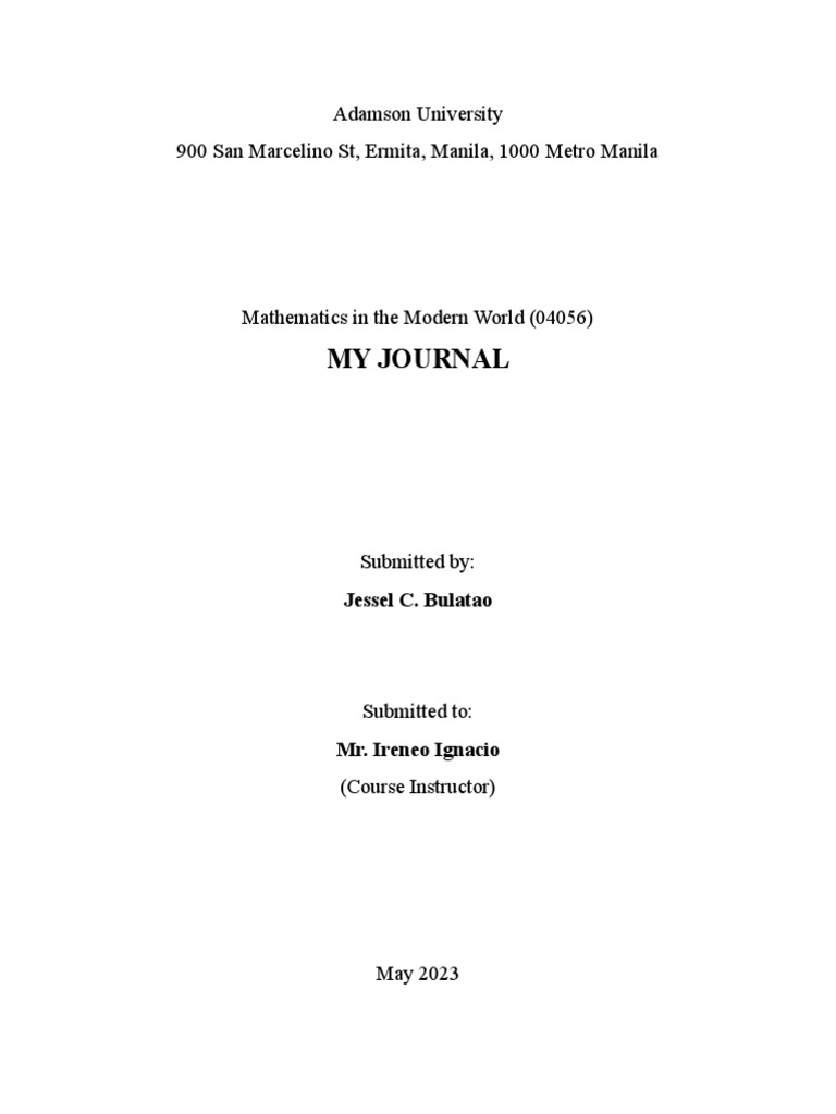 MMW Journal | Download Free PDF | Reason | Vertex (Graph Theory)