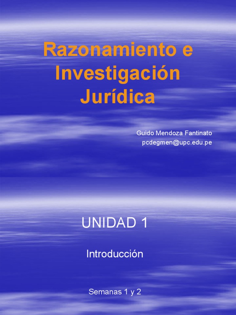 Unidad 1 - Semana 1 y 2 | PDF | La Ley natural | Ley común