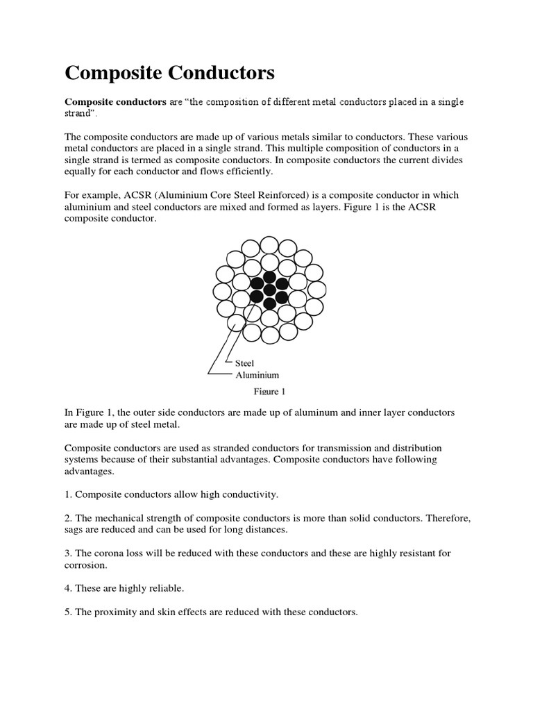 Composite Conductors | PDF | Inductance | Electric Power Transmission