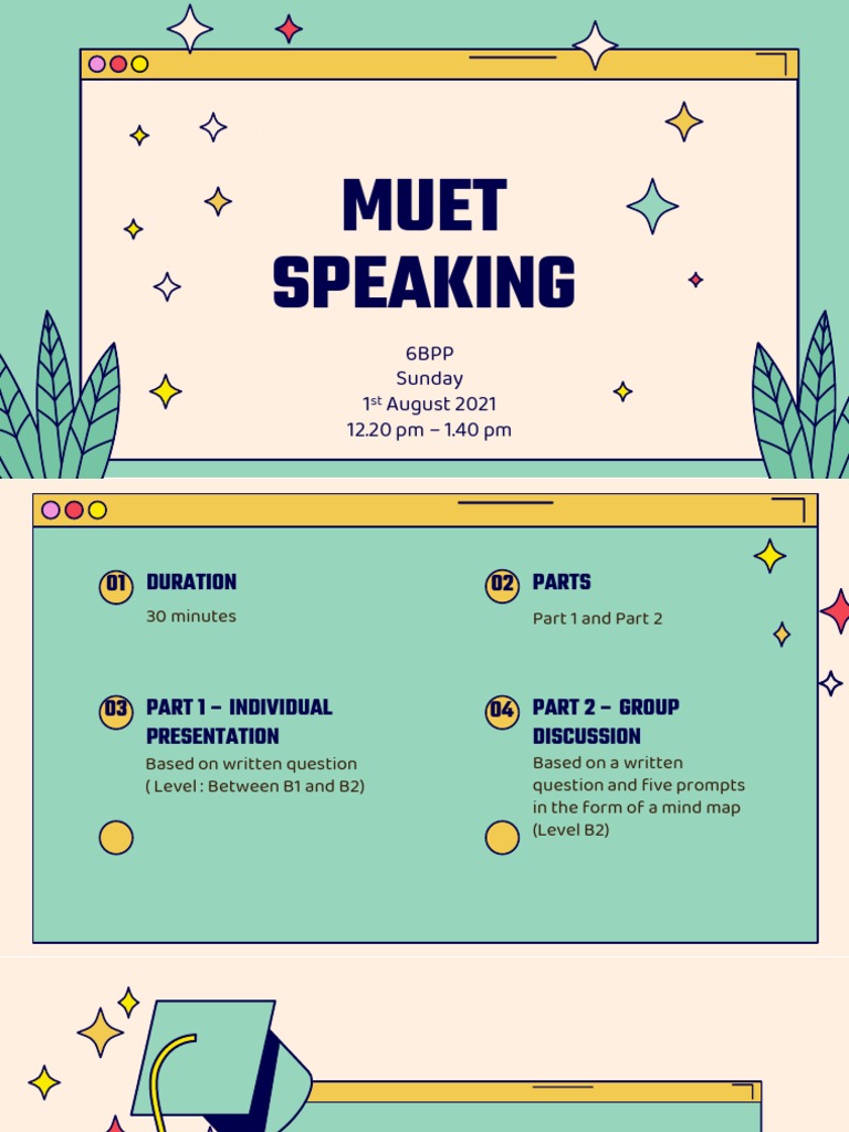 MUET Speaking Paper Overview and Tips | PDF | Communication | Cognition