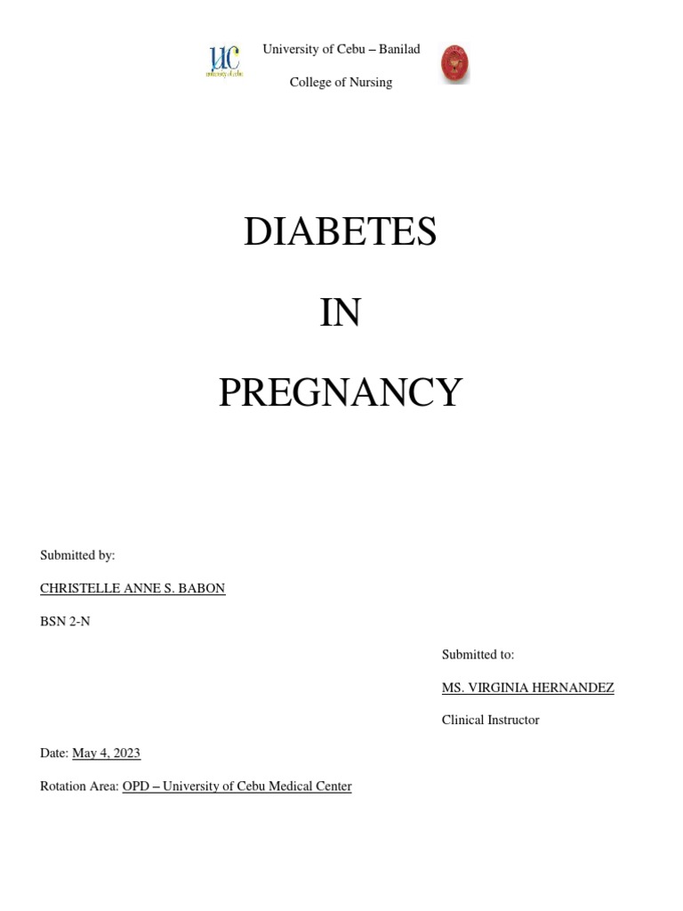 Opd - Assignment | PDF | Gestational Diabetes | Diabetes