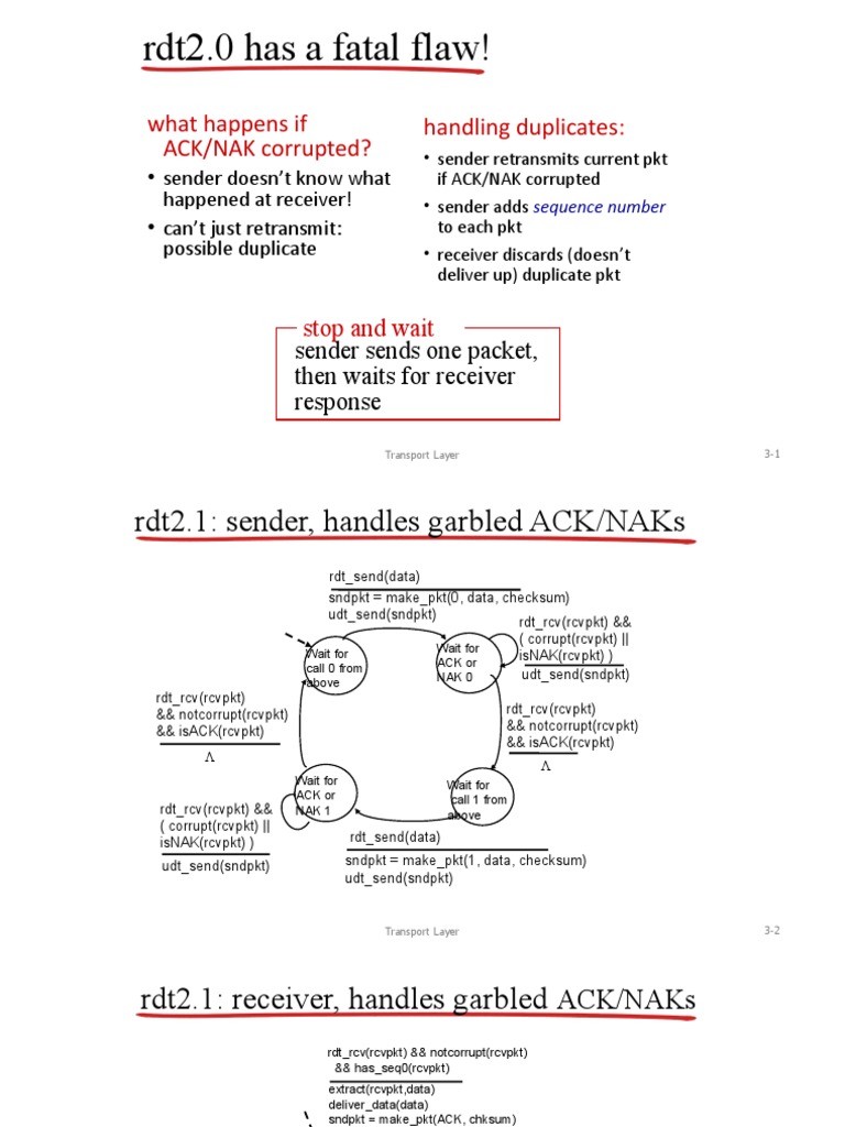 RDT 2 | PDF | Transmission Control Protocol | Computer Networking