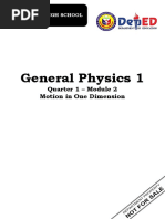 Physics 1 - Melcs | PDF | Acceleration | Temperature
