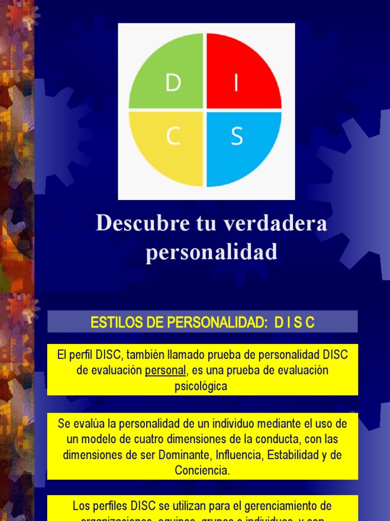 Estilos de Personalidad DISC | PDF | Temperamento | Ciencias del ...