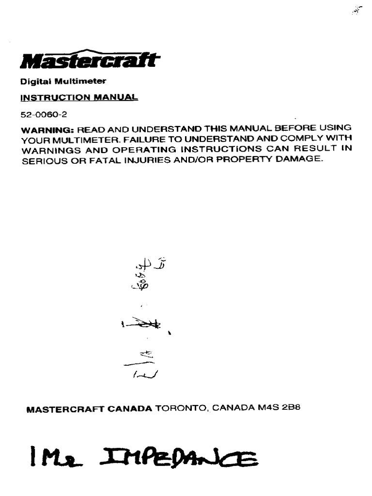 Mastercraft DMM | PDF
