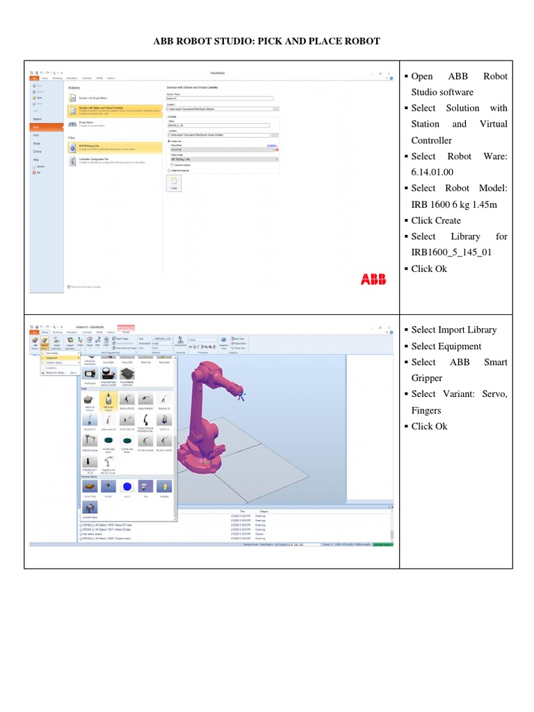 Abb Robot Studio - Pick and Place Robot Manual | PDF | Computer Science ...