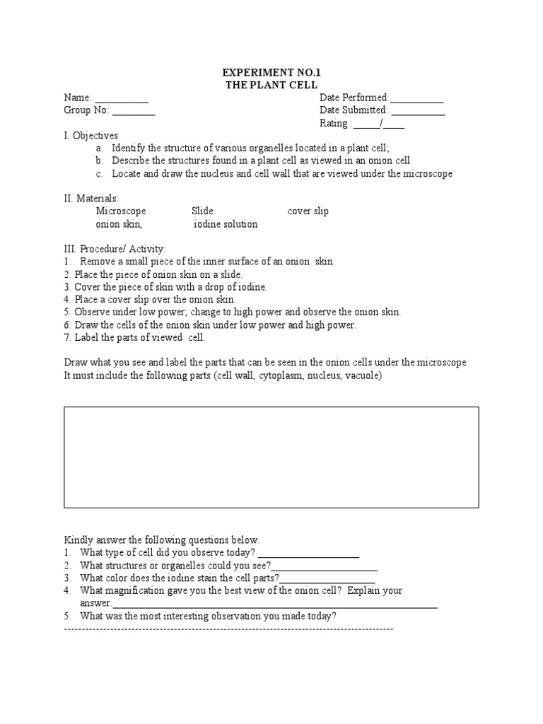 Gen Bio 1 Quarter 1 Module 1 Experiment No 1 | PDF