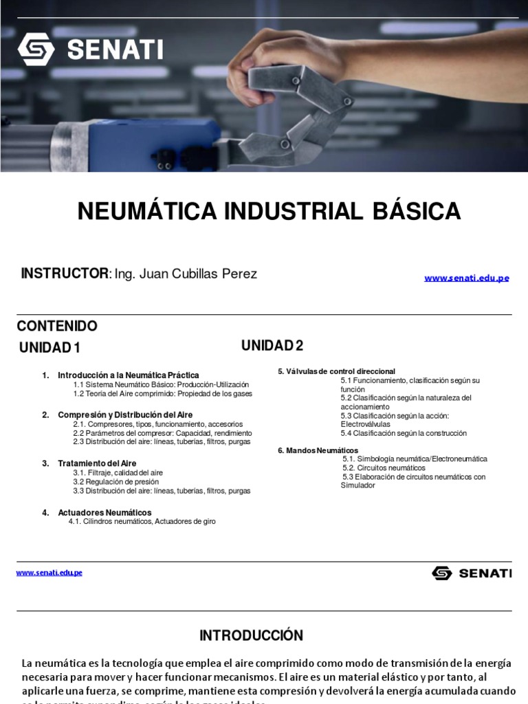Curso Básico de Neumática Industrial | PDF | Presión | Gases