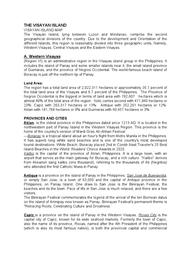 The Visayan Island | PDF | Cebu | Philippines