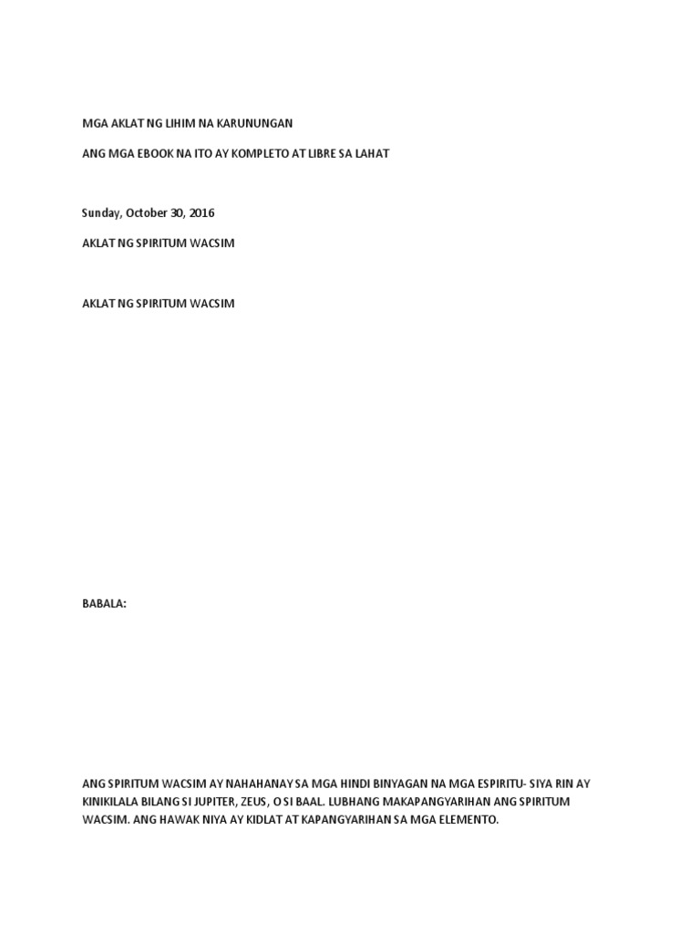 Mga Aklat NG Li | PDF