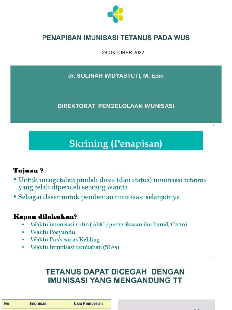 Skrining Status T Pada WUS | PDF