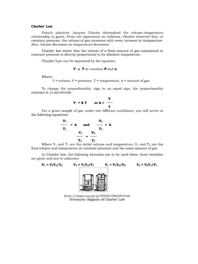 Charles Law Module - Science | PDF