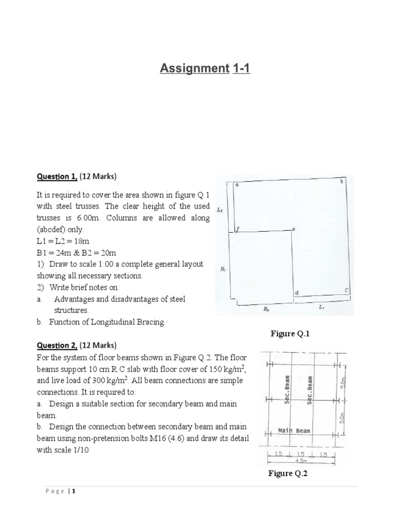 Assignment 1 1 | PDF | Truss | Architectural Design