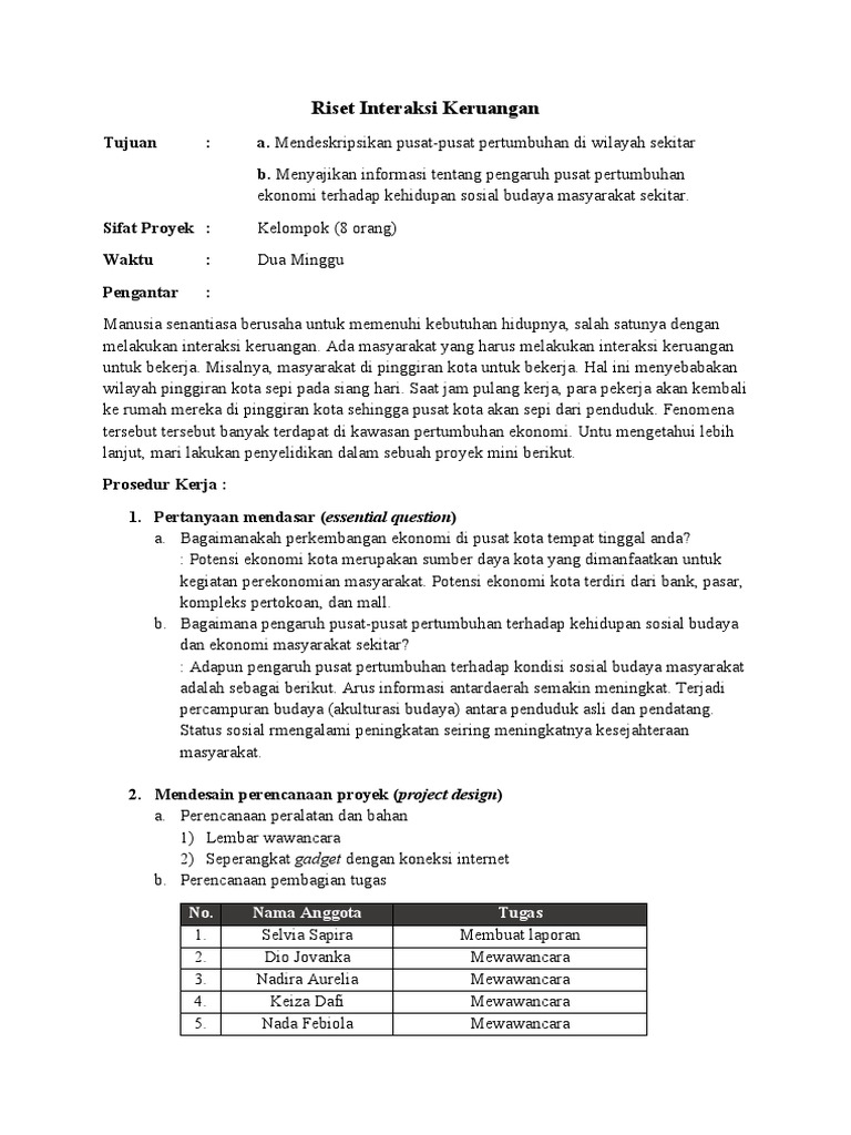 Riset Interaksi Keruangan Ipas Kel 4 | PDF