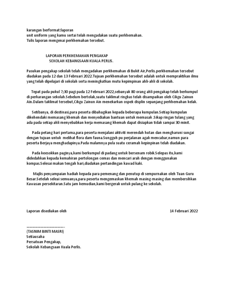 Karangan Berformat | PDF