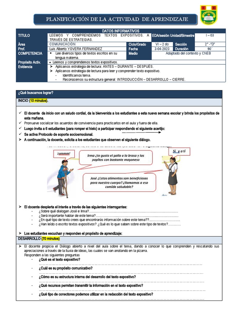 SA3-texto Expositivo | PDF | Comprensión lectora | Modificación de comportamiento
