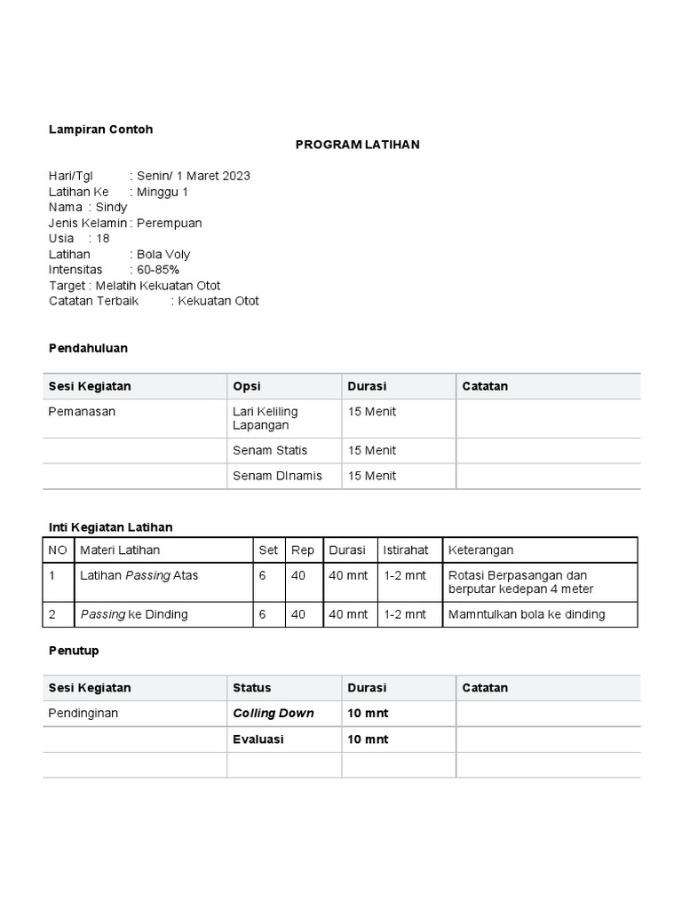 Lampiran Contoh | PDF