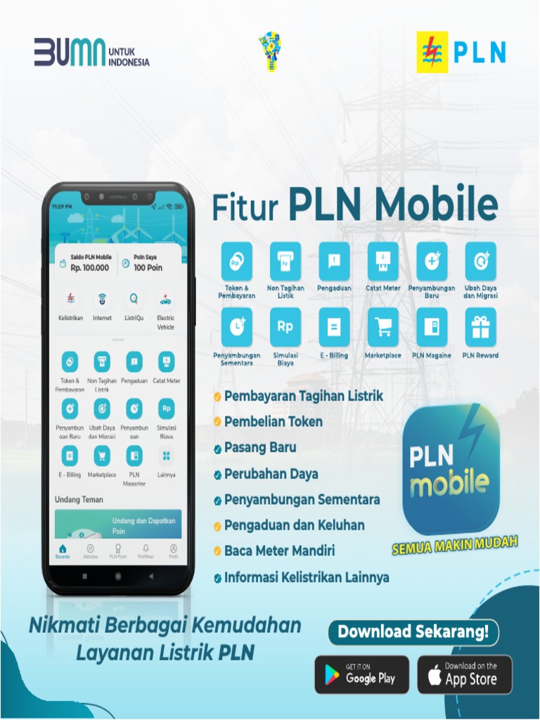 Fitur PLN Mobile 3x3m | PDF